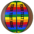 Colorful Striped Rainbow Basketball | Zazzle