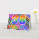 Colorful Stripes + Rainbow Pattern "38 years old!" Card | Zazzle