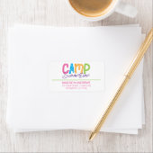 Colorful Summer Camp Return Address Labels | Zazzle