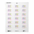 Colorful Summer Camp Return Address Labels | Zazzle