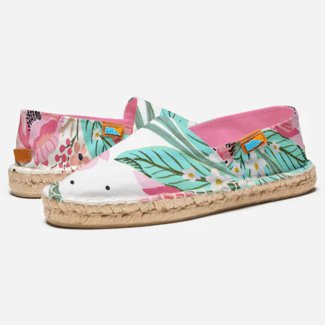 Colorful Summer Floral Pattern Espadrilles | Zazzle