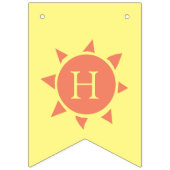 Colorful Summer Fun Sun CUSTOMIZABLE Bunting Flags | Zazzle