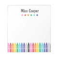 Colorful Teacher Appreciation Notepad | Zazzle