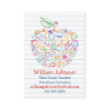 Colorful Teachers Apple Business Card | Zazzle