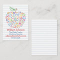 Colorful Teachers Apple Business Card | Zazzle