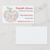 Colorful Teachers Apple Business Card | Zazzle