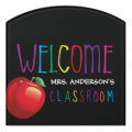 Colorful Teachers Classroom Welcome Door Sign | Zazzle