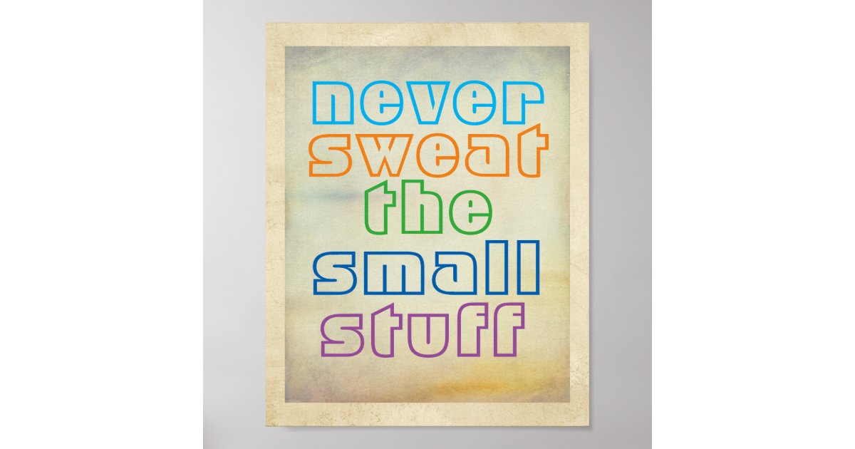colorful text motivational quote poster wall art | Zazzle