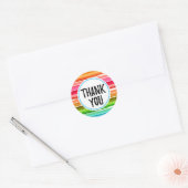 Colorful thank you sticker | Zazzle
