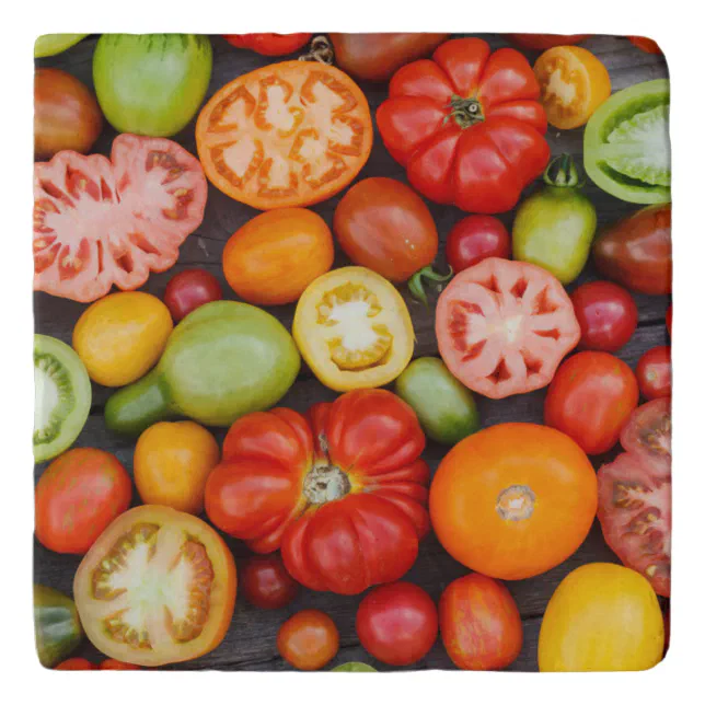 Colorful Tomatoes Trivet | Zazzle
