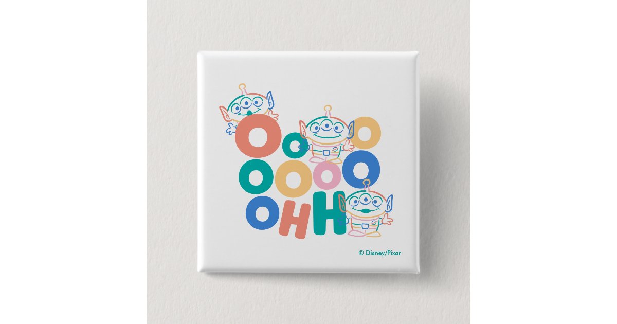 Colorful Toy Story Aliens Button | Zazzle