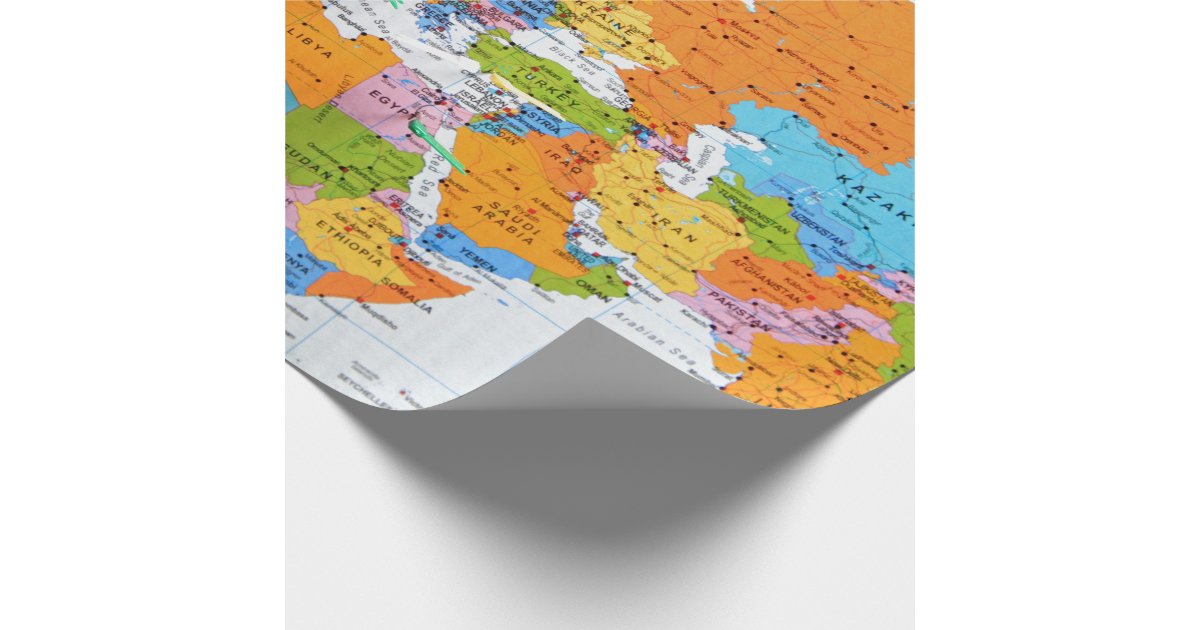 Map Wrapping Paper With Ideas
