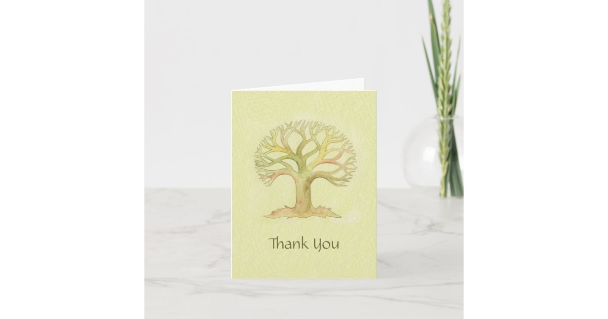 Colorful Tree of Life thank you card | Zazzle