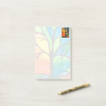 Colorful Tree Post It Note Pads | Zazzle