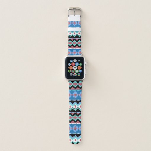 Colorful Tribal Pattern Apple Watch Band | Zazzle
