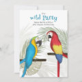 Colorful Tropical Birds QR Code Social Media Invitation | Zazzle