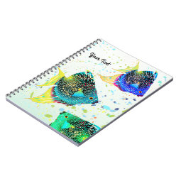 Colorful Tropical Fish Notebook | Zazzle