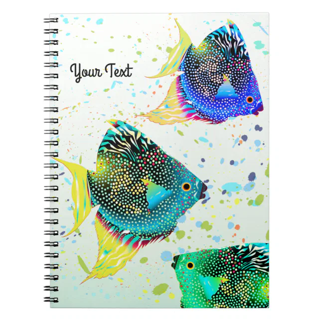 Colorful Tropical Fish Notebook | Zazzle
