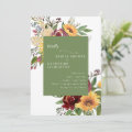 Colorful Tuscan Sunflowers Bridal Shower Invitation | Zazzle