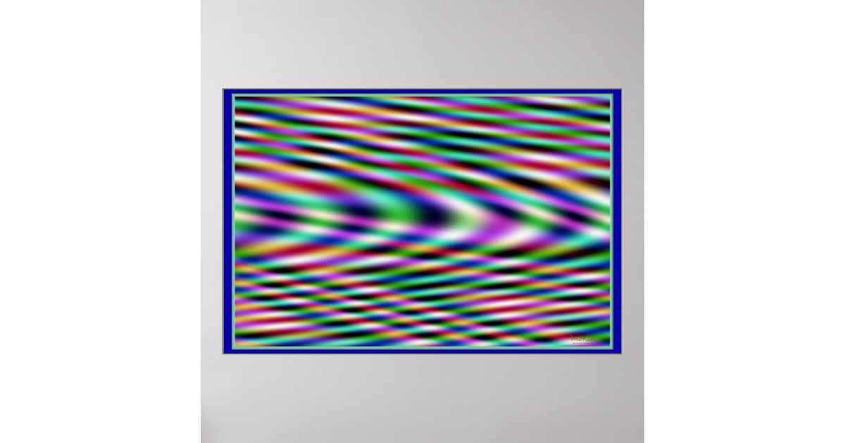 Colorful Vibrations Poster | Zazzle