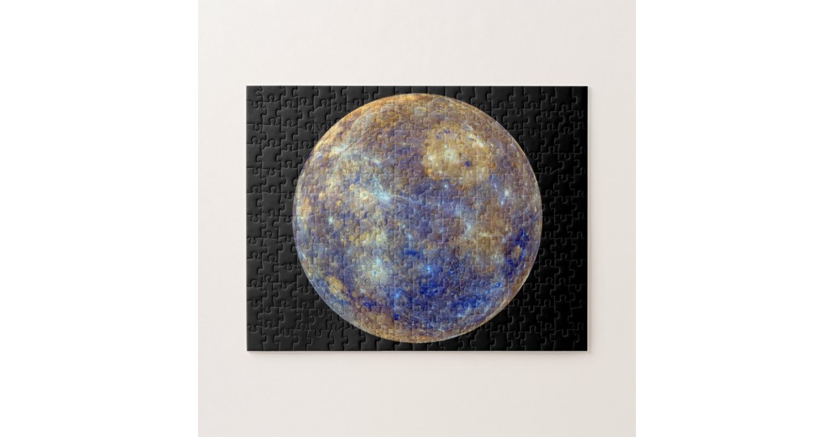Colorful View of Mercury Jigsaw Puzzle | Zazzle