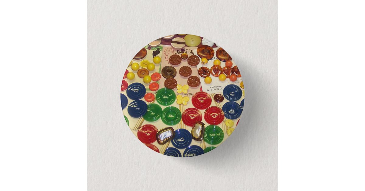 Colorful Vintage Buttons | Zazzle
