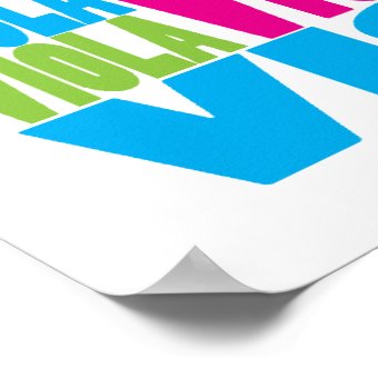 Colorful Viola Poster | Zazzle