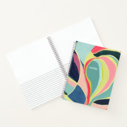 Colorful Watercolor Color Block Art Notebook | Zazzle