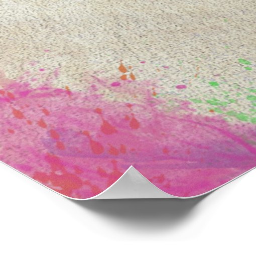 Colorful Watercolor Paint Drips World Map Poster | Zazzle