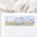 Colorful Watercolor Wildflower Garden Label | Zazzle