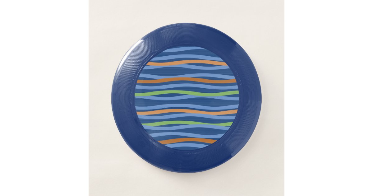Colorful Wavy Lines Wham-o Ultimate Frisbee | Zazzle