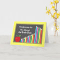 Colorful Welcome Back To Class Card | Zazzle