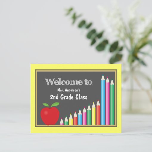 Colorful Welcome Back To School Postcard | Zazzle