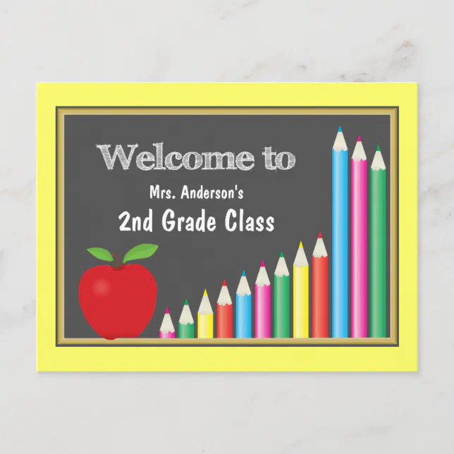 Colorful Welcome Back To School Postcard | Zazzle