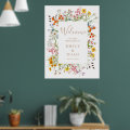Colorful Wild Flower Country Wedding Welcome Poster | Zazzle
