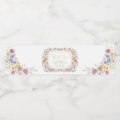 Colorful Wildflower Garden Flowers Wedding Party Water Bottle Label ...