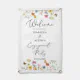 Colorful Wildflower Welcome Engagement Party Sign Pennant | Zazzle