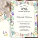Colorful Wildflowers 89th Birthday Party Invitation | Zazzle