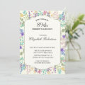 Colorful Wildflowers 89th Birthday Party Invitation | Zazzle