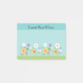 Colorful Wildflowers Personalized Post-it Notes | Zazzle