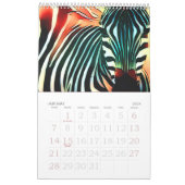 Colorful Wildlife Digital Animal Pop Art Calendar | Zazzle