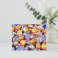 Colorful wrapped taffy candy postcard | Zazzle