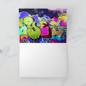 Colorful Yes Graffiti Art Note Birthday Card | Zazzle
