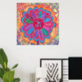 Colorful You Are Flower Inspirational Classroom Poster | Zazzle
