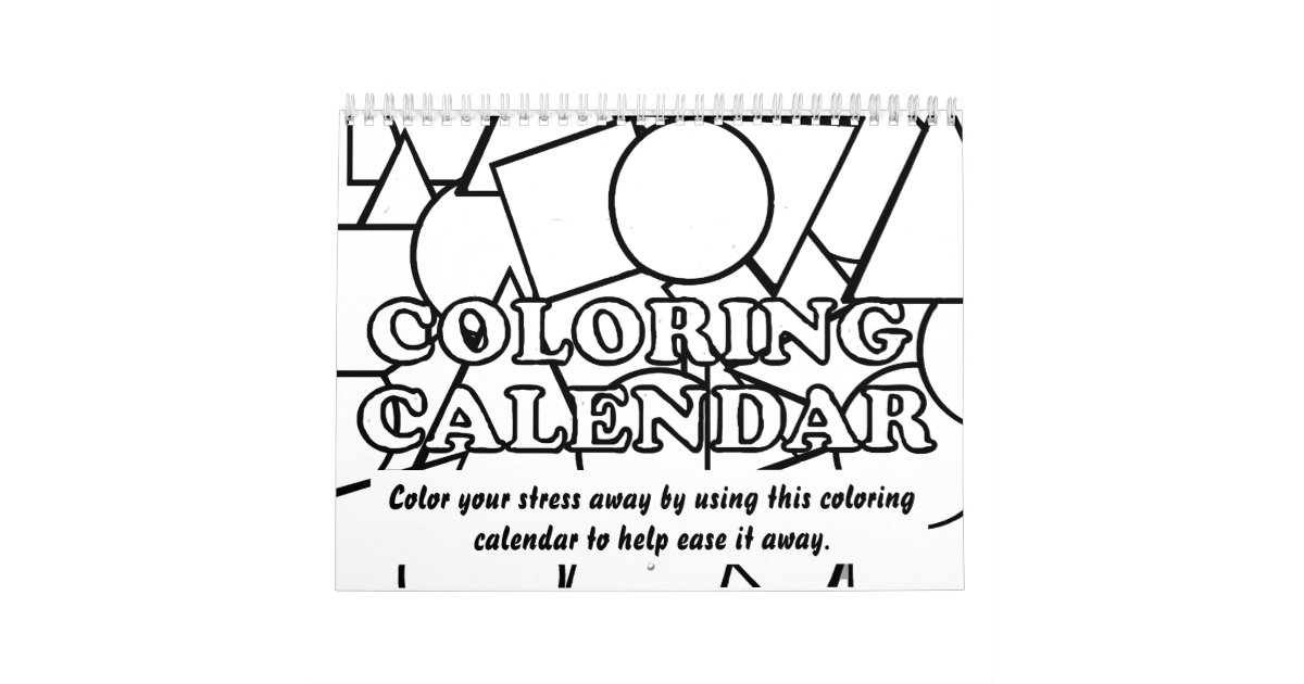 Coloring Calendar | Zazzle