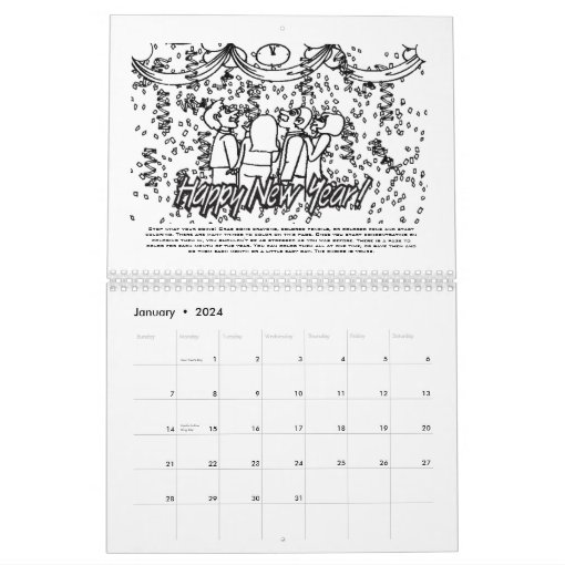 Coloring Calendar | Zazzle