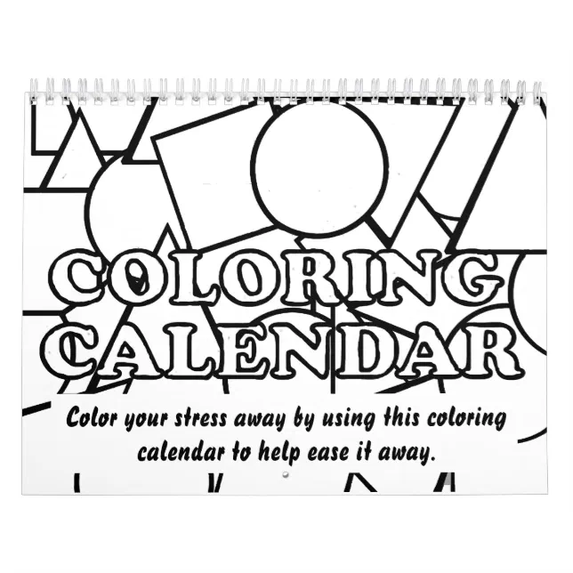 Coloring Calendar | Zazzle