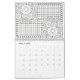 Coloring for Adult Flowers 2023, Color your own Calendar | Zazzle