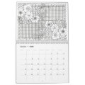 Coloring for Adult Flowers 2023, Color your own Calendar | Zazzle