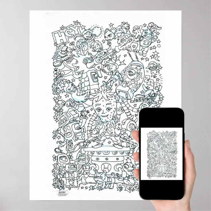 Coloring Poster | Zazzle
